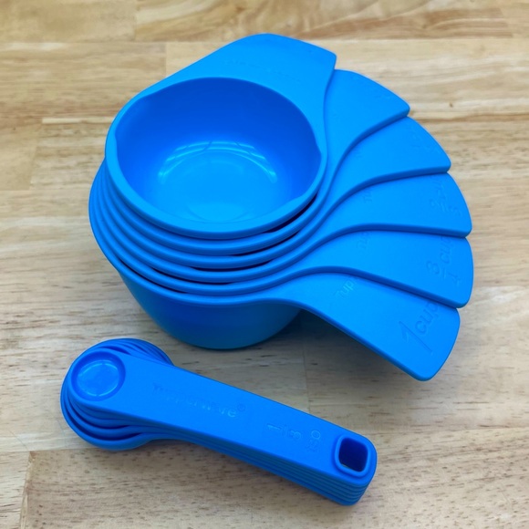 Tupperware | Kitchen | Tupperware Measuring Cups Spoons Set Nesting ...